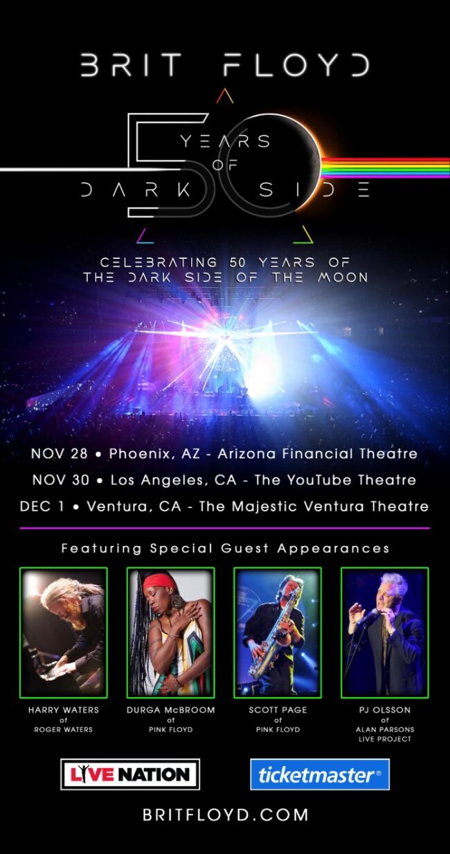 BRIT FLOYD Add Special Guests For Final Shows Of “50 Years Of Dark Side ...